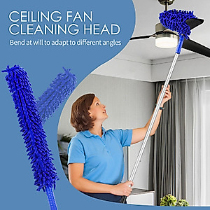 light bulb changer, light bulb pole changer for high ceilings, 12FT-light bulb extension pole changer, light bulb changer with Pole with Baskets and Suction Cup for High Ceilings and Recessed Lights