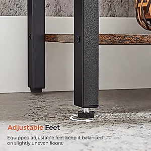 VASAGLE 5 Tier Large Bookshelf, Triple Wide Bookcase with 14 Storage Shelves, Living Room, Study, Office, Industrial Style, Rustic Brown and Black ULLS107B01