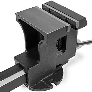 Stark 2-in-1 Tow Hitch Truck Vise 6" Bench Vise Fits 2" Hitch Receiver w/Built-in Bench Mount Trailer, Grey