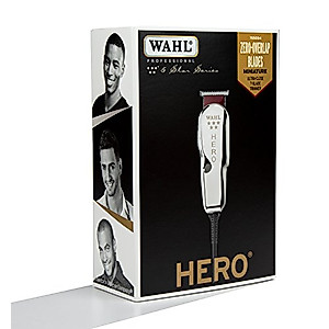 Wahl Professional 5-Star Hero Corded T Blade Trimmer #8991 - Great for Barbers and Stylists - Powerful Standard Electromagnetic Motor - Includes 3 Guides, Oil, and Cleaning Brush