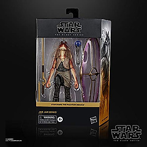STAR WARS The Black Series Jar Jar Binks 6-Inch-Scale The Phantom Menace Collectible Deluxe Action Figure, Kids Ages 4 and Up