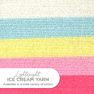 (3 Pack) Lion Brand Yarn Ice Cream Baby Yarn, Tutti Frutti