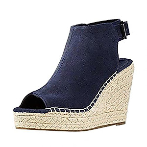 NOLDARES Womens Sandals Dressy Summer Casual Platform Wedges Womens Sandals Floral Lace Up Open Toe High Heel Wedge Sandals