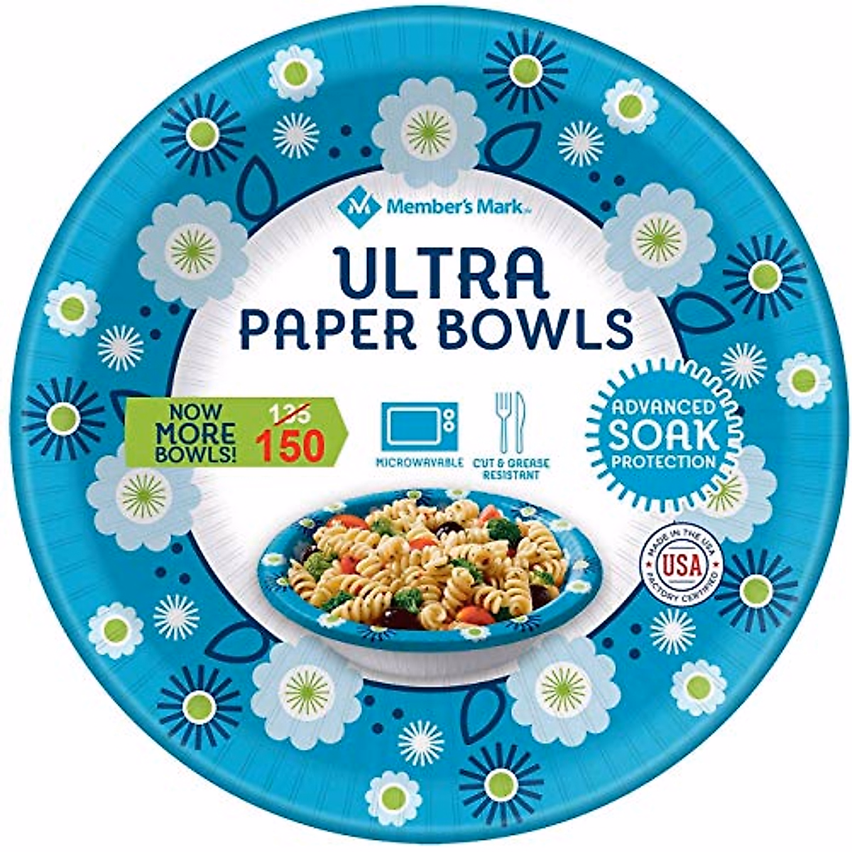 Member's Mark Ultra Soup/Salad Paper Bowls (20 oz., 150 ct.)