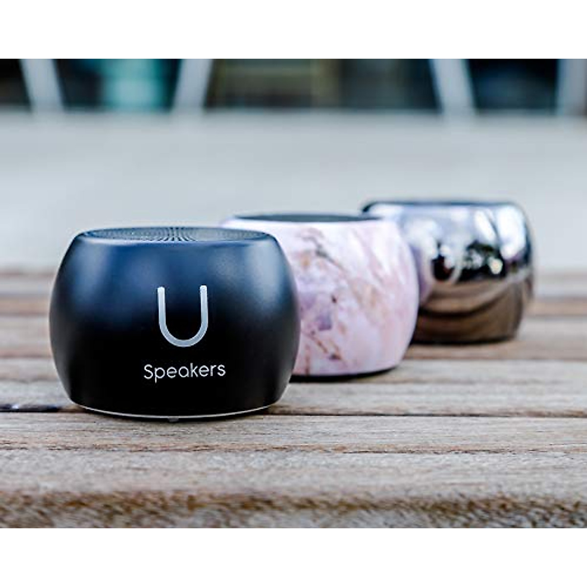 Fashionit U Boost Speaker | Stylish Portable Wireless Bluetooth 5.0 with Built-in Subwoofer and Mic | Perfect Mini Speaker for Home, Parties, Activities! Small Device, Rich Sound | Hematite