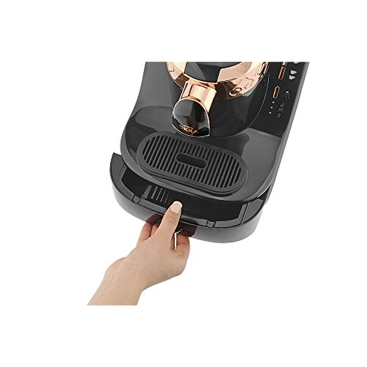 ARZUM Okka Automatic Turkish Coffee Machine, Maker, USA 120V, UL, Black and Silver