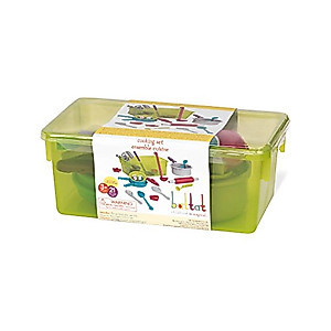 Battat – Pretend Cooking Set – Plastic Kitchen Toys – Play Dishes & Utensils-Toddler Cooking Set – 3 Years + (21 Pcs)