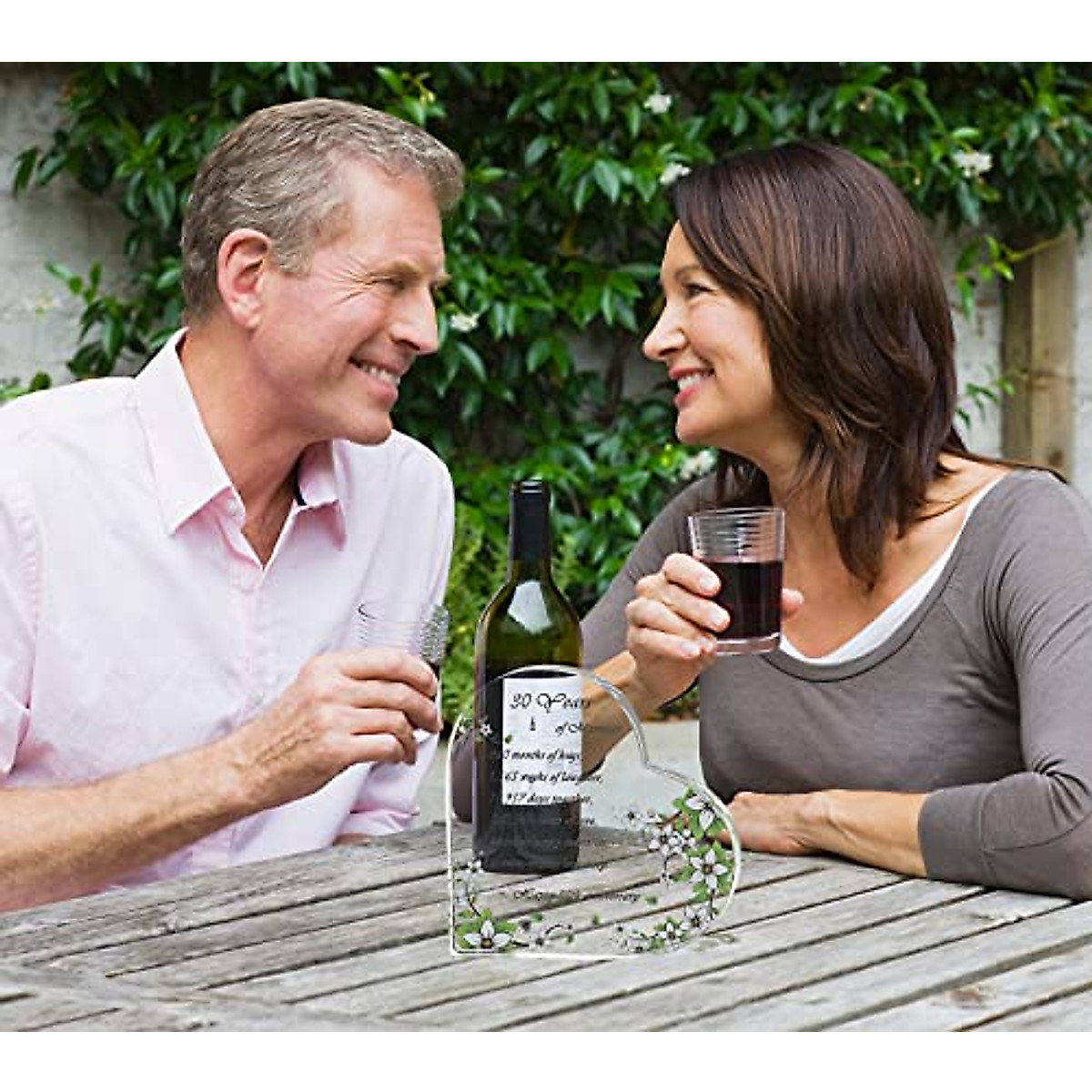 SigMntun Best 30th Anniversary Wedding Gifts for Couple, Parents - Anniversary Decorations and Marriage Gifts for Precious Moments, Card Included - A+ Class Clarity Crystal Heart