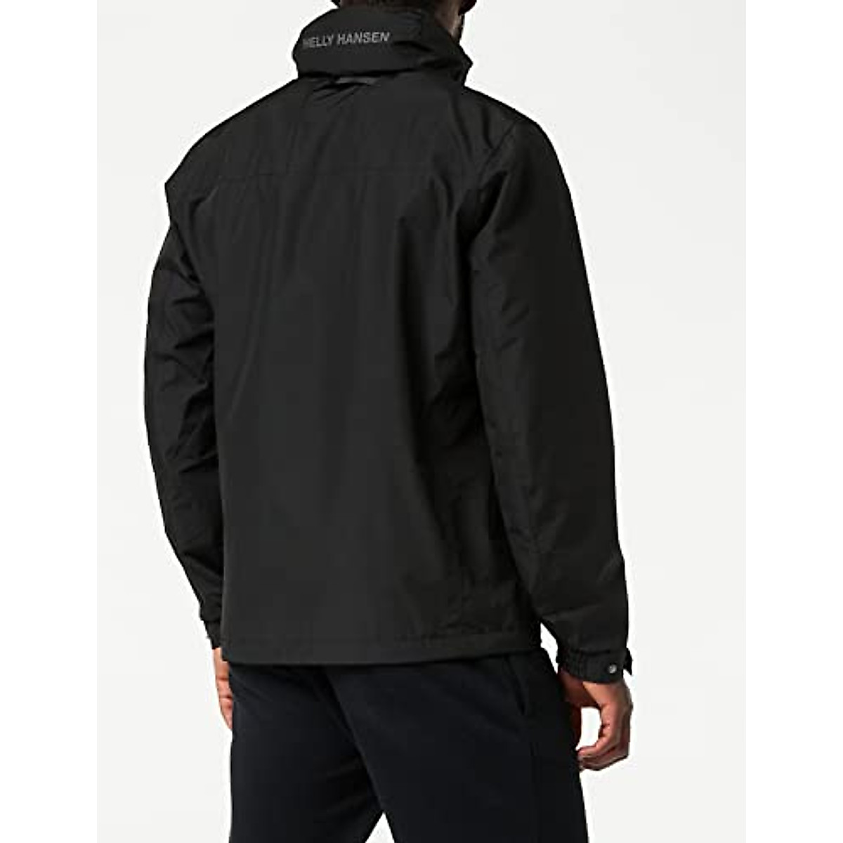 Helly Hansen Men's Dubliner Waterproof Windproof Breathable Rain Coat Jacket, 990 Black, Large