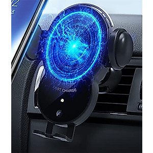 #8gf231 Wireless Car Charger Mount-Triangle Linkage Automatic Clamping Qi Fast Charging