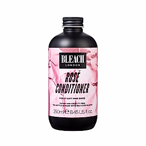 BLEACH LONDON Rose Conditioner - Soft Pastel Pink Rinse, Color Toning and Preserving, Vegan, Cruelty Free, Daily Hair Nourishment, Color Depositing Formula, 8.45 fl oz