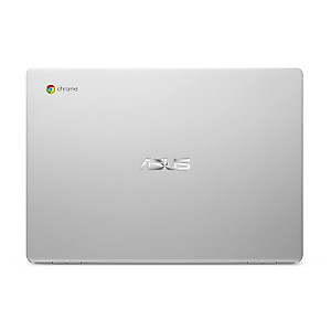 ASUS Chromebook C423, 14.0" FHD NanoEdge-display with 180 Degree-Hinge, Intel Celeron N3350-Processor, 4GB-RAM, 32GB eMMC Storage, Zero-Touch Enrollment, Chrome OS, Silver, C423NA-DB42F