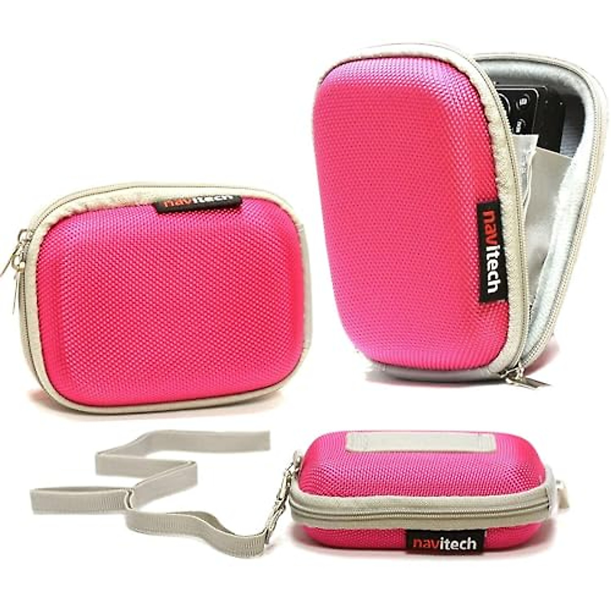 Navitech Pink Shockproof Camera Case Compatible with Canon PowerShot SX620 HS Digital Camera