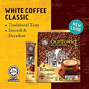 OLD TOWN 3 in 1 Classic White Coffee, 21.2 Ounce