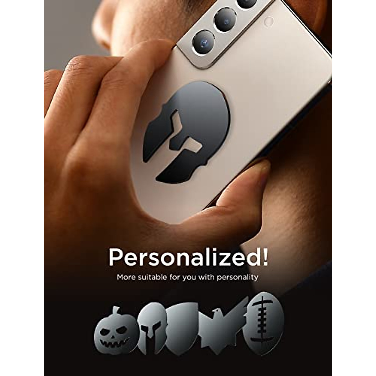 LISEN Metal Plates for Magnetic Car Phone Mount [Halloween Decoration] Metal Plate for Phone Magnet Compatible with All Smartphone and Magnetic Phone Holder for Car