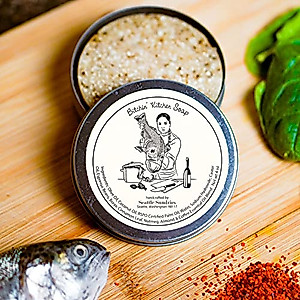 Seattle Sundries | Natural Dish Soap Bar - Kitchen Hand & Dish Bar Soap - 1 (4oz) Bar in a Low Waste Tin, Scented with Pure Essential Oils - Chef Gift for Cook