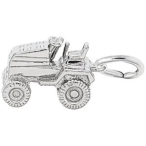 Baxley Jewelry Riding Lawn Mower Charm - Sterling Silver