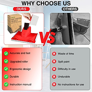 Upgrade Paint Edger Tool for Walls - Clean Cut Edge Painting Tool - Sturdy Paint Trimmer Edger with Reinforced Roller - Corner Wall & Ceiling Painter - User-Friendly Paint Pad Edger