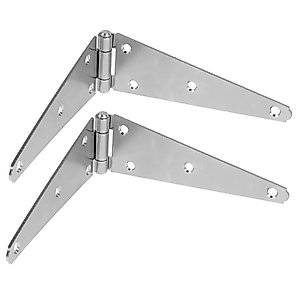 2pcs Door Hinge Wood Fence Hinge Gate Kit Heavy Duty Hinges Gate Hinges for Wooden Fences Heavy Duty Heavy Strap Hinge Gate Kit for Wooden Fence Wood Gate Hinges Strap Gate Hinges