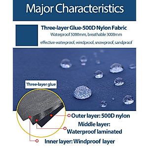 Leg Gaiters Waterproof Snow Boot Gaiters for Snowshoeing, Hiking, Hunting, Running, Motorcycle Anti-Tear Oxford Fabric, TPU Instep Belt Metal Shoelace Hook Adjustable top Buckle Strap for Outdoor