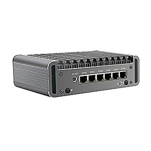 Micro Firewall Appliance, Mini PC, OPNsense, Untangle, VPN, Router PC, Intel Core I5 1135G7, HUNSN RJ25a, AES-NI, 6 x Intel I211, COM, HDMI, 4 x USB3.1, Sim Slot, 16G RAM, 256G SSD