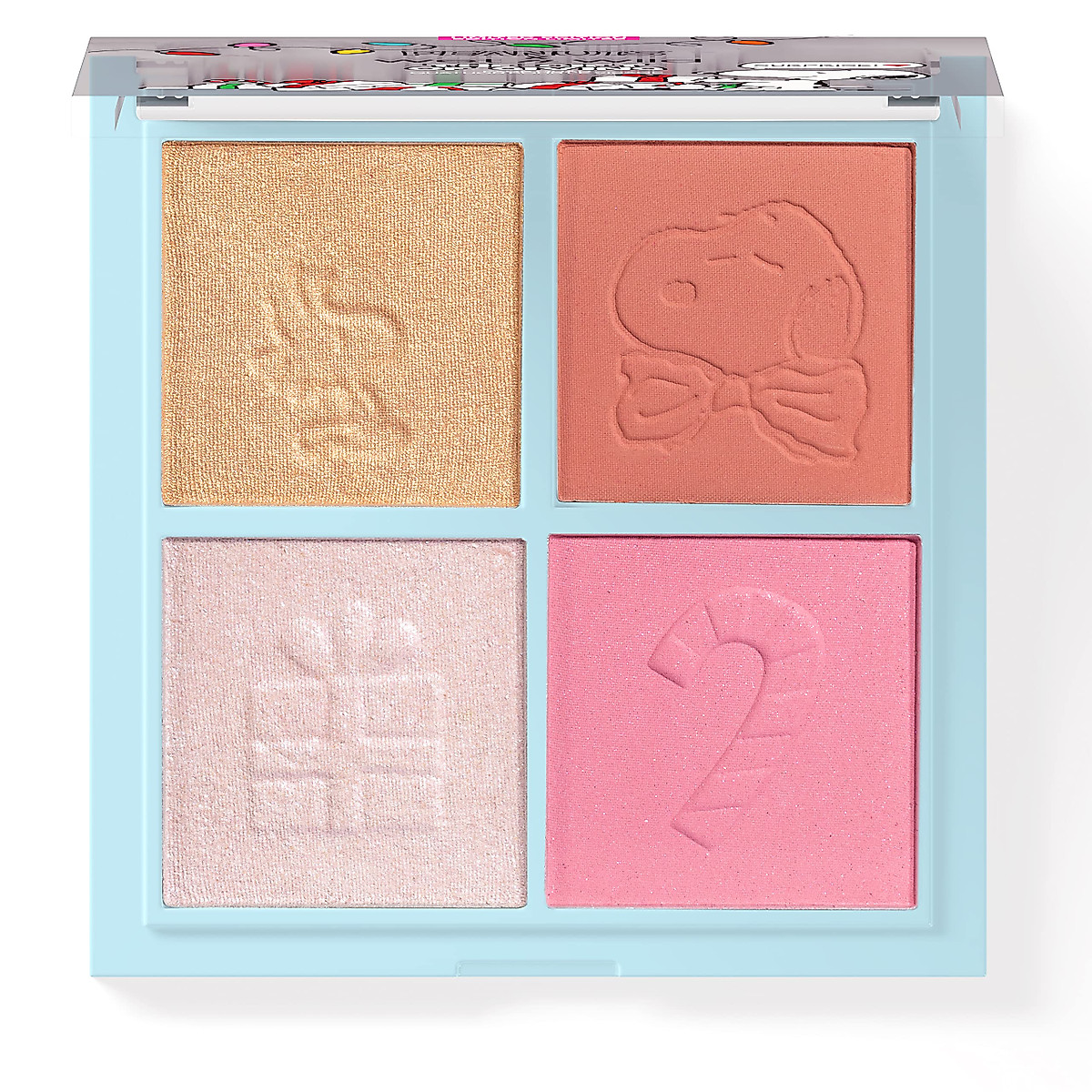 wet n wild Peanut Collection Highlighter Makeup & Blush Palette The Gift of Giving Face Quad (1115361)