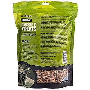 Fluker's Grub Bag Turtle Treat Insect Blend Dry Food 6oz - Includes Attached DBDPet Pro-Tip Guide