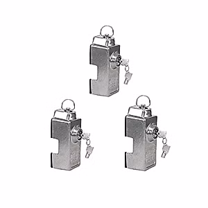 Blaylock DL-80 Cargo Trailer Door Lock - 3-Pack of Keyed Alike Locks