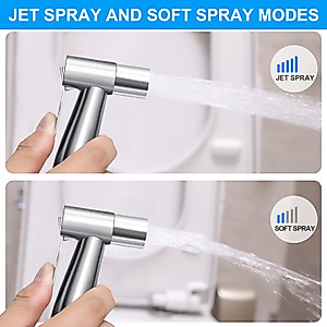 Sllxgin Bidet Sprayer for Toilet, Handheld Sprayer Bidet Kit, High Pressure Bathroom Hand Sprayer Kit for Toilet Washing, Bathroom, Cloth Diaper, Bathing Pets, and Feminine Hygiene