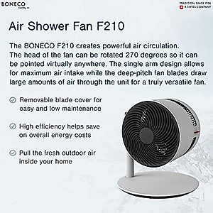 BONECO - F210 Tabletop Air Shower Fan (White)
