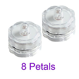 TDLTEK Submersible Led Lights - Tea Lights - for Wedding,Special Events, 6 Pack Green