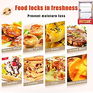Food Warmer Display | 110V 3-Tier Stainless Steel Hot Warming Cabinet Case for Fried Chicken,Countertop Warmer Display with Constant Temperature Control for Pastries Bread