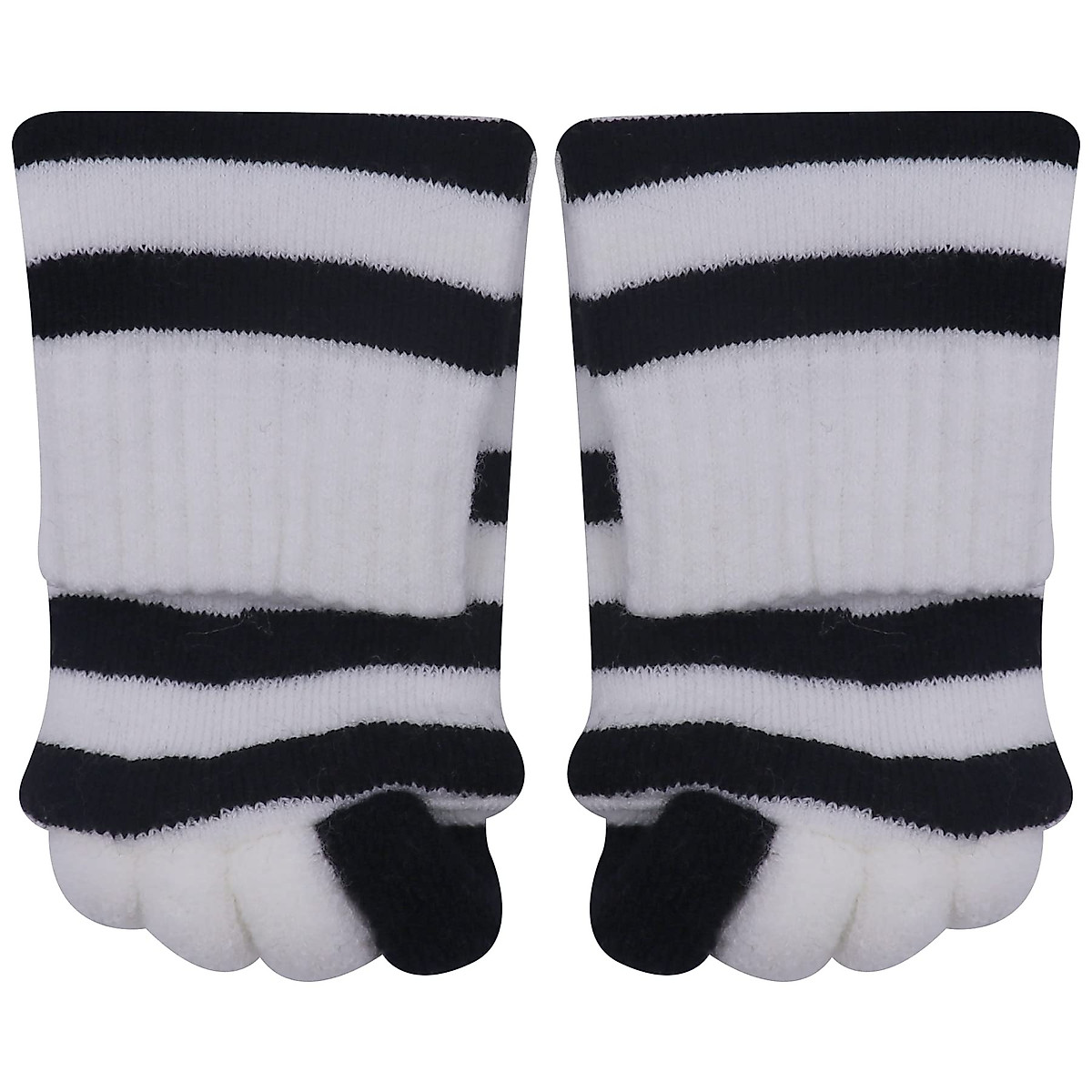 AIBEARTY 1 Pair Yoga Sport Gym Five Toe Separator Socks Foot Alignment Pain Massage Socks,Prevent Foot Cramps