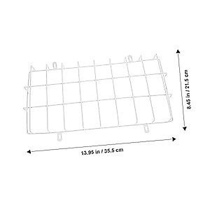 IWOWHERO Exit Sign Protective Guard Exit Sign Wall Covers White Wrought Iron Metal Emergency Light Wire Cover Metal Emergency Light Protective Cover