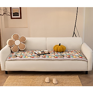 HOMEREFROM Pet Mat Bed Couch Cover for Dog, Washable Dog Couch Cover Protector, Non Slip Pet Couch Covers for Sofa (27.55 * 70.86, Red)