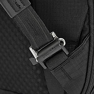 Pacsafe Vibe 28 Liter Anti Theft Commuter Backpack Opens Suitcase Style and Fits 16 inch Laptop Casual Daypack, Black, One Size