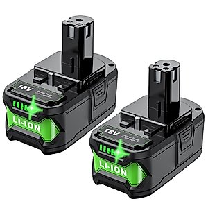 NEW Upgraded 7.0Ah Battery for Ryobi 18V Battery Lithium-ion Battery for Ryobi 18V ONEPLUS Battery P102 P108 P189 P190 P197 P100 P107 for 18V Ryobi Battery Replacement Cordless Tool Battery 2PACK