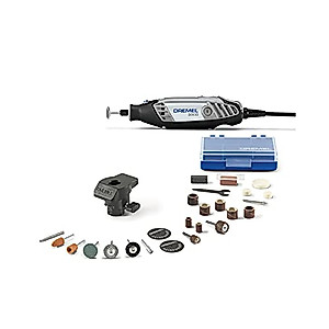 Dremel 3000-1/24 Variable Speed Rotary Tool Kit - 1 Attachment & 24 Accessories, Ideal for Variety of Crafting and DIY Projects – Cutting, Sanding, Grinding, Polishing, Drilling, Engraving