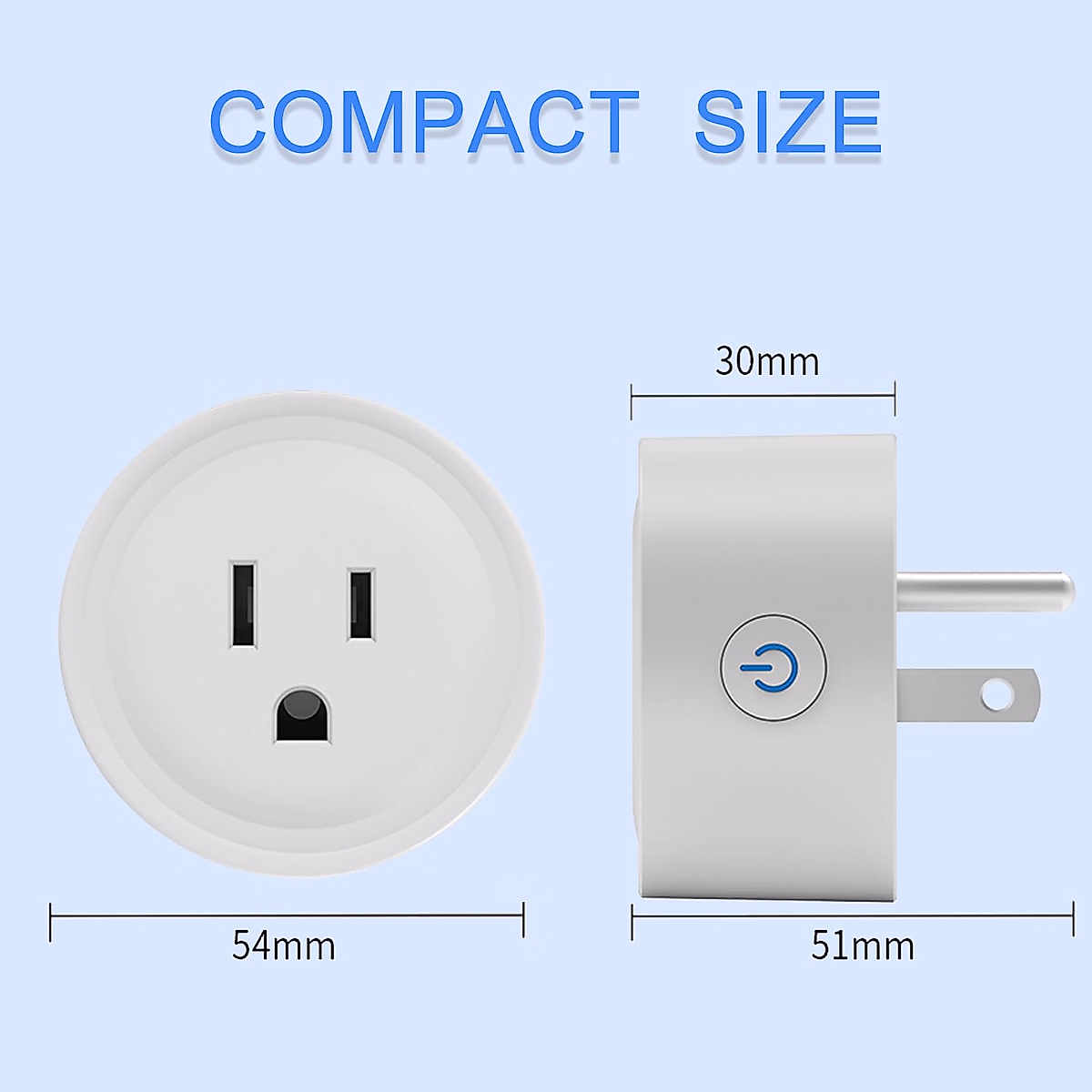 ExIoTy Smart Plug, Works with Alexa Only, Simple Setup with One Voice Command, Voice Control, Remote Control, Timer & Schedule & Group Controller, Bluetooth Mesh Outlet, Alexa Echo Required （4 Pack）
