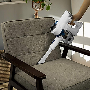 LUCKWIND Stick Vacuum Cleaner Handheld Cordless Electric Broom – Powerful Suction HEPA Filteration Lightweight Upright Rechargeable for Carpet Floor Car LED Bagless Portable(22kpa, Blue)