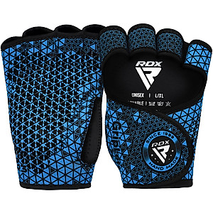 RDX Weight Lifting Gloves Grip, Non Slip Neoprene Ventilated Gym Barehand Gripper, Silicon Palm Protection, Powerlifting Fitness Strength Training Bodybuilding, Chin pull ups Bar Calisthenics Workout