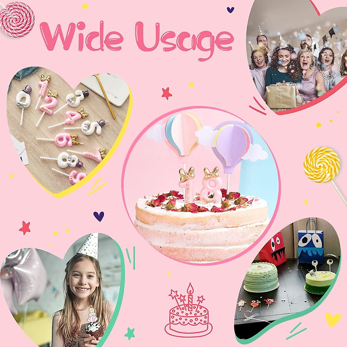 500PCS 4-Inch White Lollipop Sticks,Paper Sucker Stick,Cake Pops Stick for Candy Melt,Dessert,Cake Pops,Chocolate and Cookie(3mm)