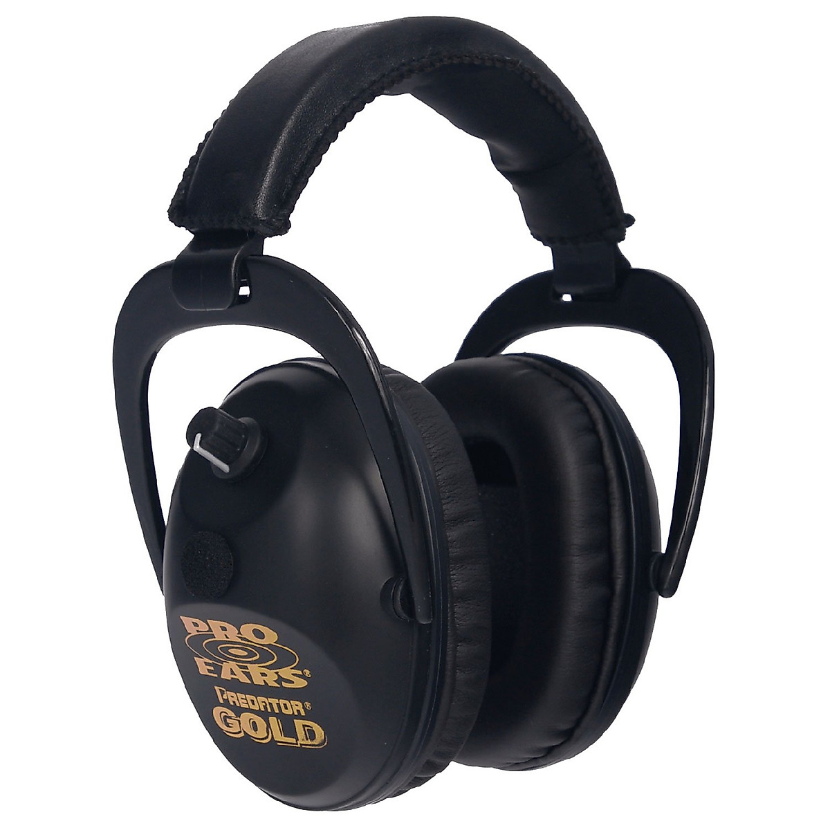 Pro Ears - Predator Gold - Hearing Protection and Amplfication - NRR 26 - Contoured Ear Muffs - Black