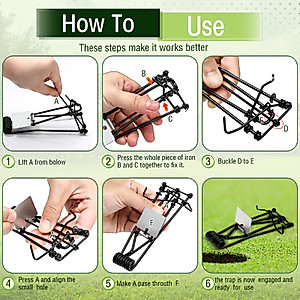 Qualirey 32 Pcs Mole Traps with Red Stick Flags Galvanized Vole Trap Mole Killer Easy to Set Reusable Weather Resistant Outdoor Gopher Trap for Lawn Yard Garden Farm (Black)