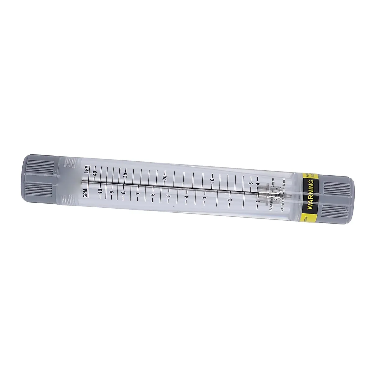 Flowmeter Flow Measuring Tool,Liquid Flow Flowmeter Tube Type 1‑10GPM Accurate Scale Transparent Acrylic Water Flow Meter G1 Female Thread, Water Rotameter Instantaneous for Factory Industry