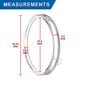 OnFireGuy 10pcs 40.6mm Direct Fit H40 Coin Holder Capsules for 1oz Silver Eagles | Protective Coin Cases for American Silver Eagles, 1oz Silver Panda, 1oz Silver Australian Coins
