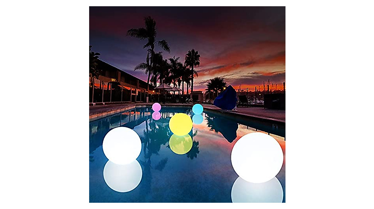 Colorful LED Floating Pool Light Ball | Garden & Bath Decor