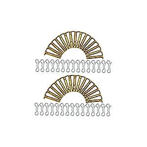 HYYLU (30 Packs) 738-04124 Shear Pins & 714-04040 Cotter Pins, Fits for MTD Craftsman Cub Cadet Troy Bilt SnowBlowers 738-05273 Snow Throwers - 30 Pcs (1/4" x 1-5/8") Snowblower Shear Pins