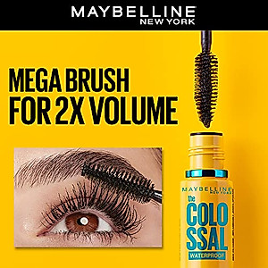 Maybelline New York Volum' Express The Colossal Big Shot Waterproof Mascara, Very Black, 0.32 fl. oz., 1 Count (Pack of 1), (I0097470)