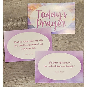 CrownJewlz Christian Floral Splash Prayer & Scripture Cards, 2 Assorted Sets (20 ct Each), (PRAY-00-2)